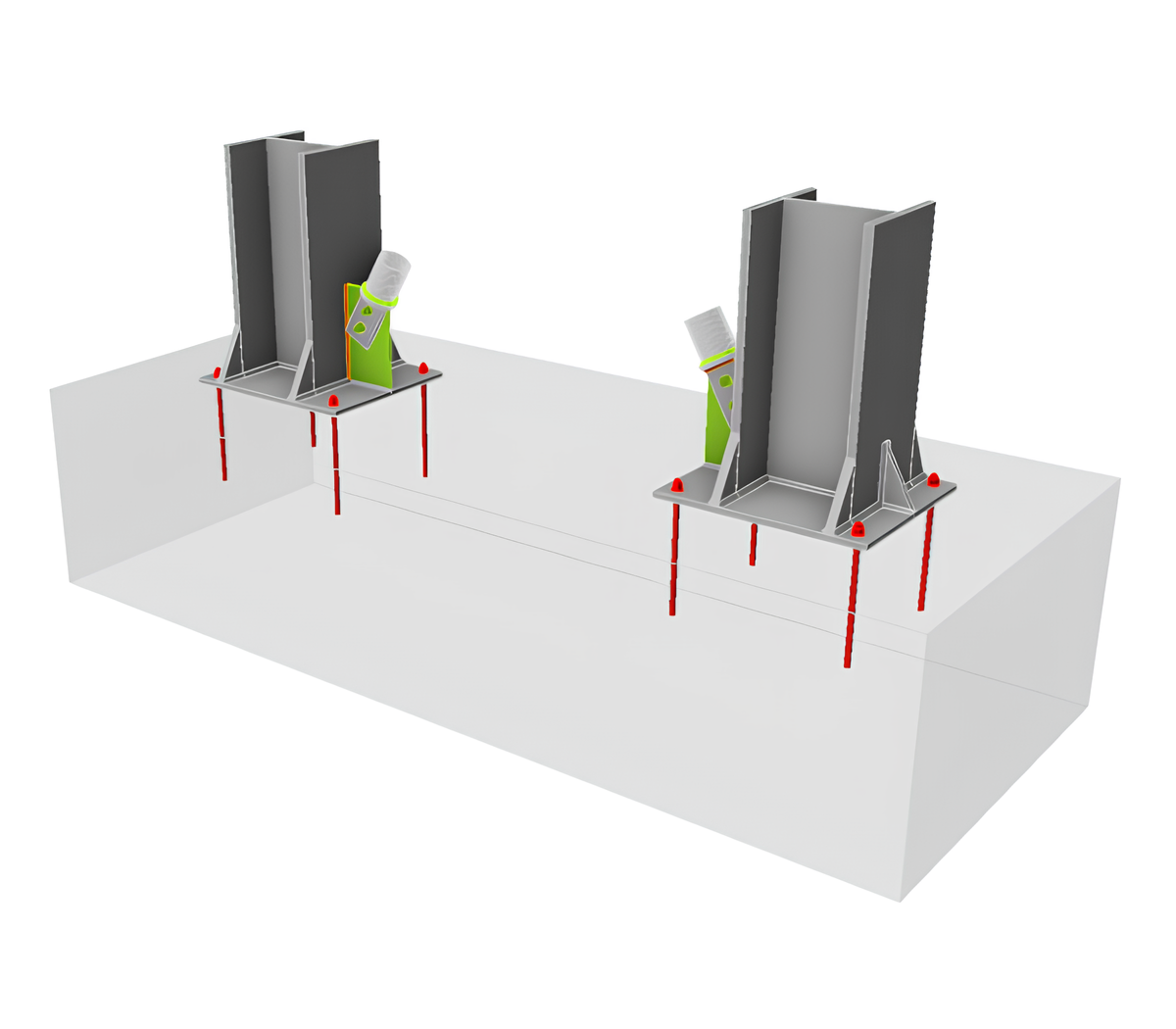 Anchoring design - Steel-to-Concrete in 3D | IDEA StatiCa